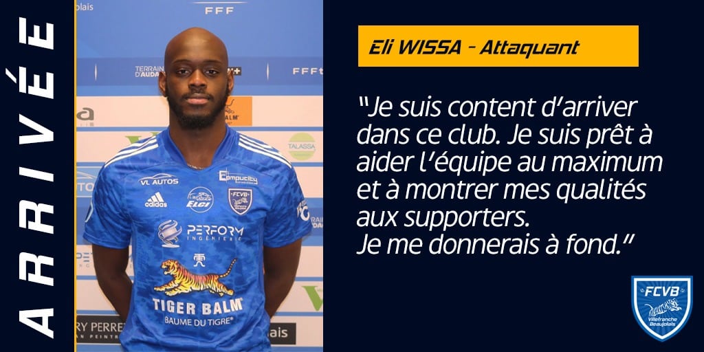 Mercato : Eli Wissa arrive en prêt ! - FCVB
